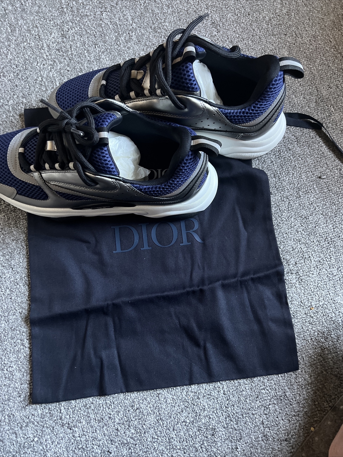 Size 10 - Dior B22 Blue Silver - 3SN231ZRZ-H865 for sale online | eBay