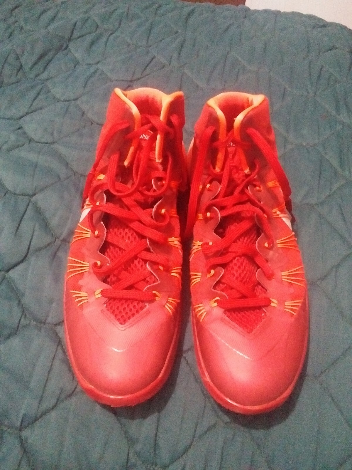 Nike HYPERDUNK DARK RED ORANGE AND MAROON BURGUNDY 58… - Gem