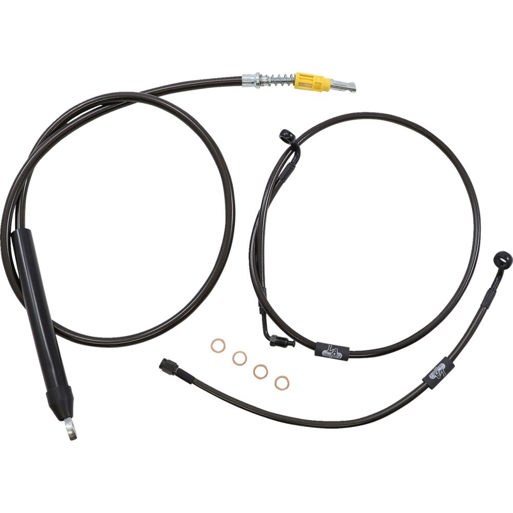 LA Choppers - LA-8155KT-19M - Cable/Brake Line Kit, 18-20in. Ape ...