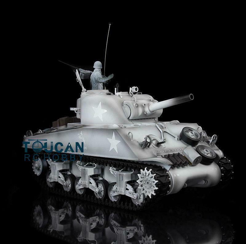 2.4G Henglong 1/16 Snow 7.0 Upgraded M4A3 Sherman RTR RC Tank 3898 ...