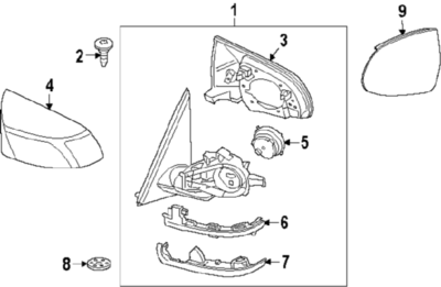 BMW 51167354634 GENUINE OEM MIRROR GLASS | eBay