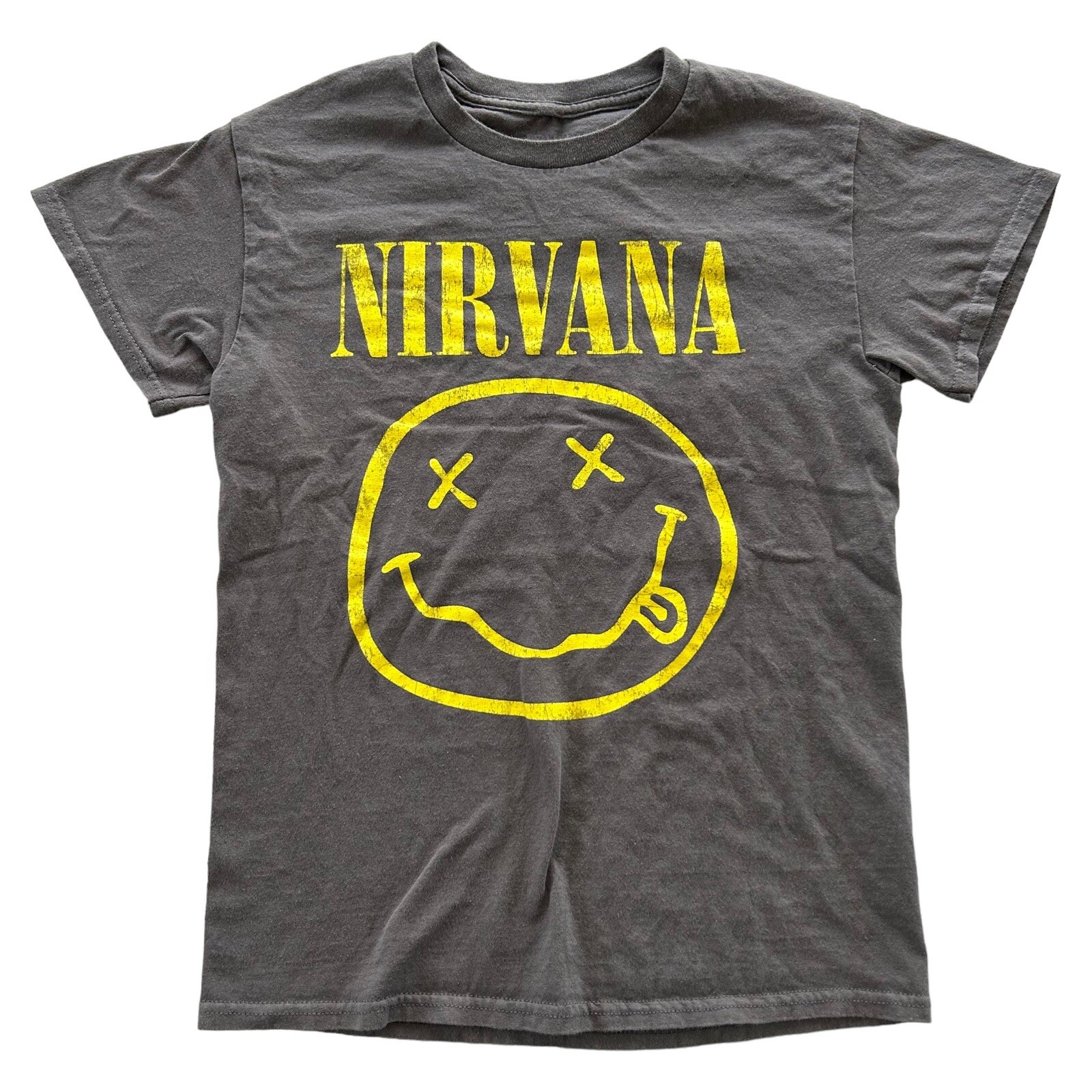 Nirvana Nevermind Smiley Face Graphic Shirt Music Mod… - Gem