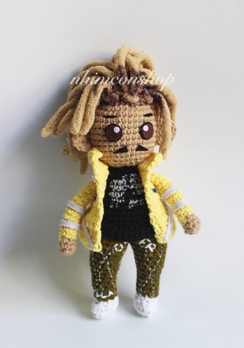 Juice WRLD Rapper in Chibi Plushie Amigurumi Stuffed Toy Doll Handmade ...