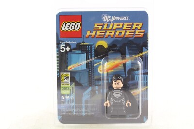 Lego Minifigure DC Black Suit Superman Comic-Con Exclusive 2013 | eBay