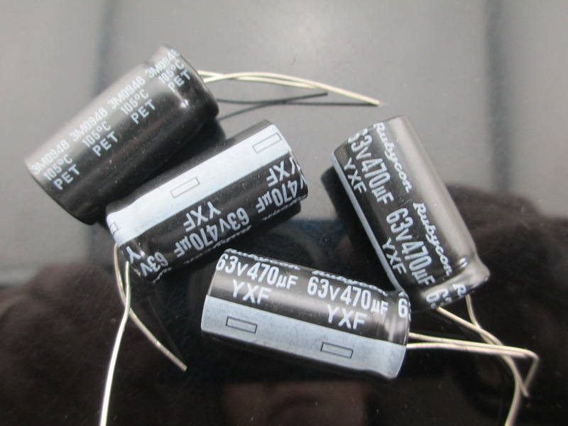 22pcs RUBYCON YXF 470UF 63V 470mfd electrolytic Capacitor 12.5*25mm 105 ...