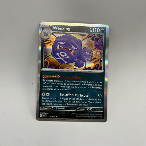 Pokemon Card Weezing Holo (It) | 110-165 Scarlet Violet 151 | eBay