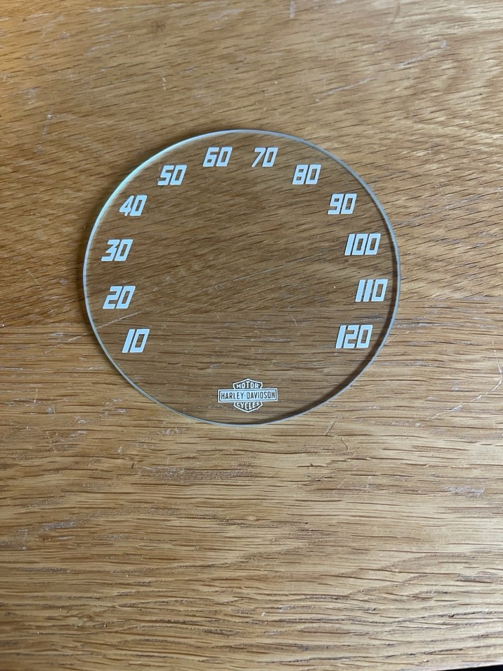 Harley Davidson Motor Cycles - Speedometer Glass - White - 10-120 | eBay