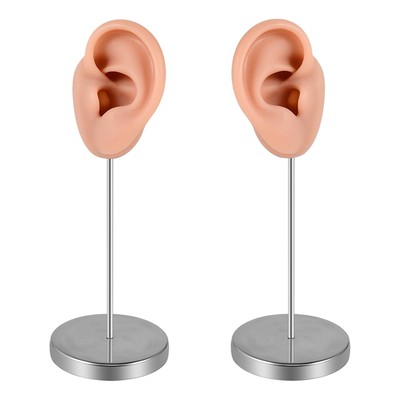 Silicone Ear Model Earring Display Stand Prop Realistic Home Reusable ...
