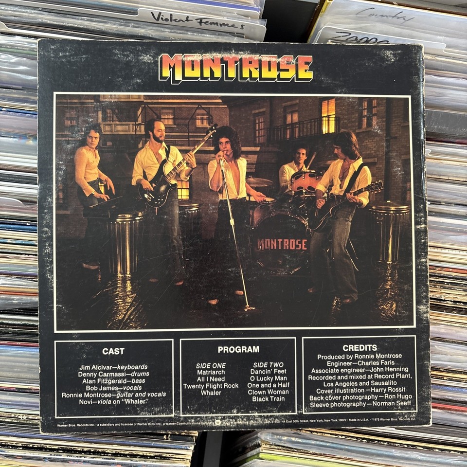 MONTROSE "Warner Bros. Present Montrose!" Vinyl LP Album ULTRASONIC CLEANED | eBay