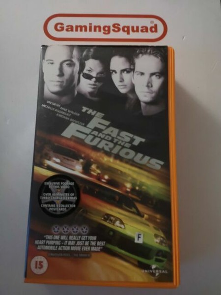The Fast and Furious VHS Video Retro With 3 Promo Postcards for sale ...