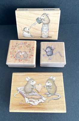 House Mouse Designs Lot of 4 Rubber Stamp Stampabilities Rare Retired ...