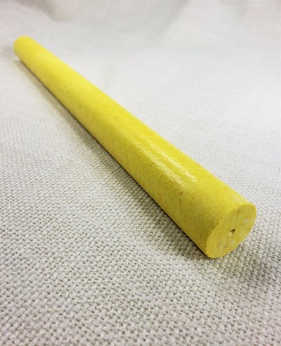 Juma Gem Yellow 22mm Dia. x 12" Rod For Pens, Stems, Pipes, Knives ...