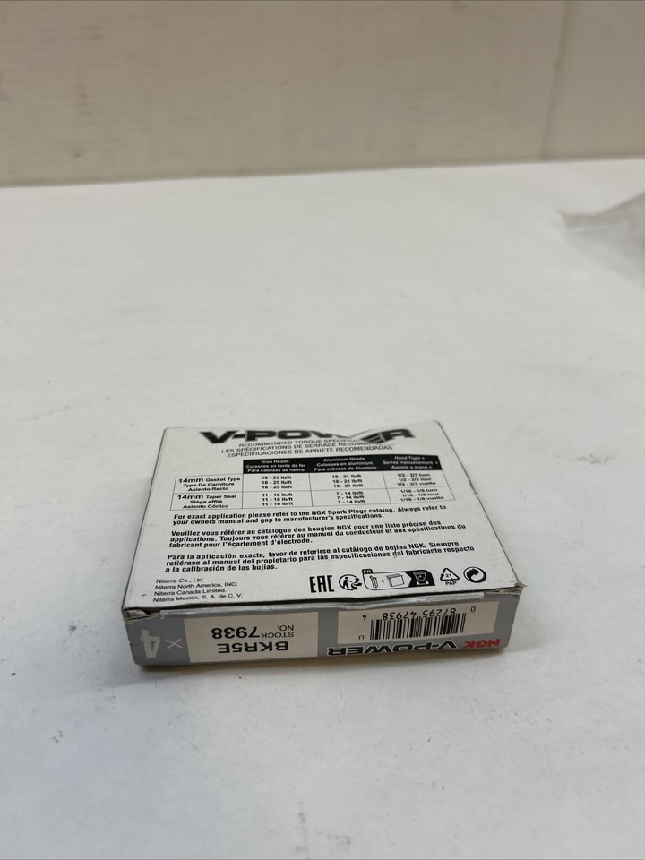 NEW NGK V-POWER PREMIUM SPARK PLUGS (4 PACK) 1995-2010 ATP MAGNUM ...