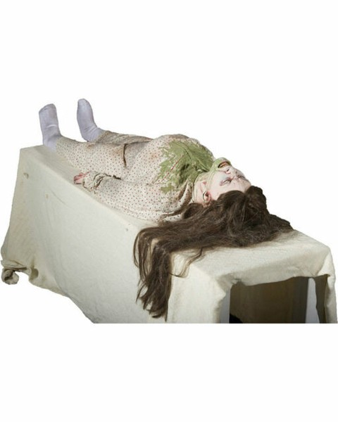 Lifesize Shaking Exorcist Possessed Girl Animated Halloween Prop ...