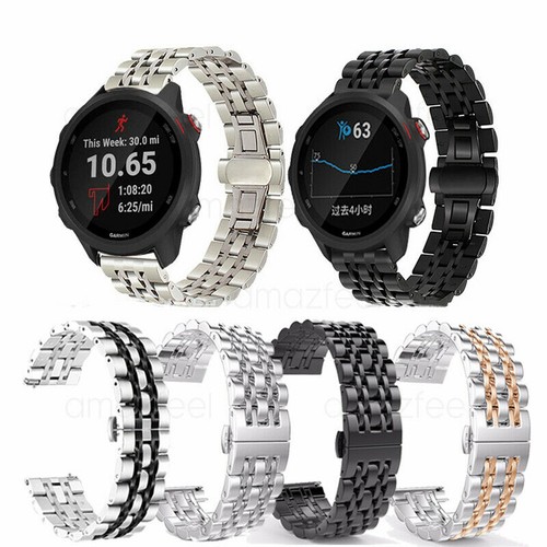 Metal Stainless Steel Watch Strap for Garmin Forerunner 645 245M ...
