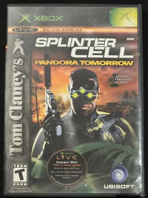 Xbox Splinter Cell Pandora Tomorrow Classic Stealth Espionage! | eBay
