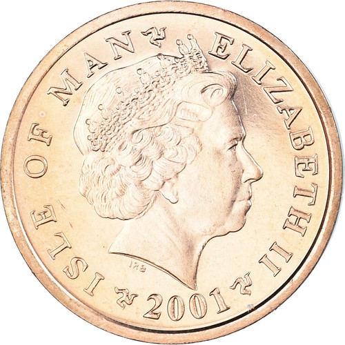 [#389943] Coin, Isle of Man, Elizabeth II, 2 Pence, 2001, Pobjoy Mint ...