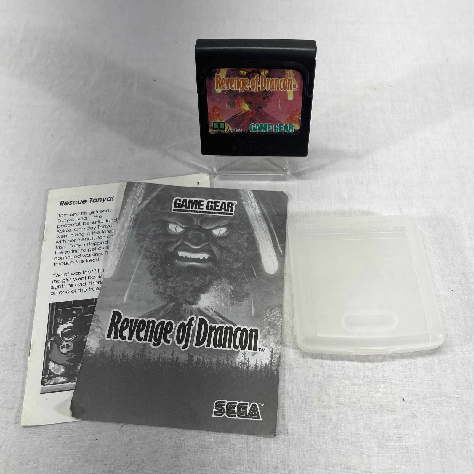 Revenge of Drancon Sega Game Gear 1991 With Instructions Manual ...