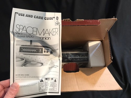 General Electric GE Spacemaker Kitchen Companion Am/fm Radio Clock ...