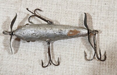 Vintage Fishing Lure Twin Propellers Glass Eyes May be Heddon 100 | eBay