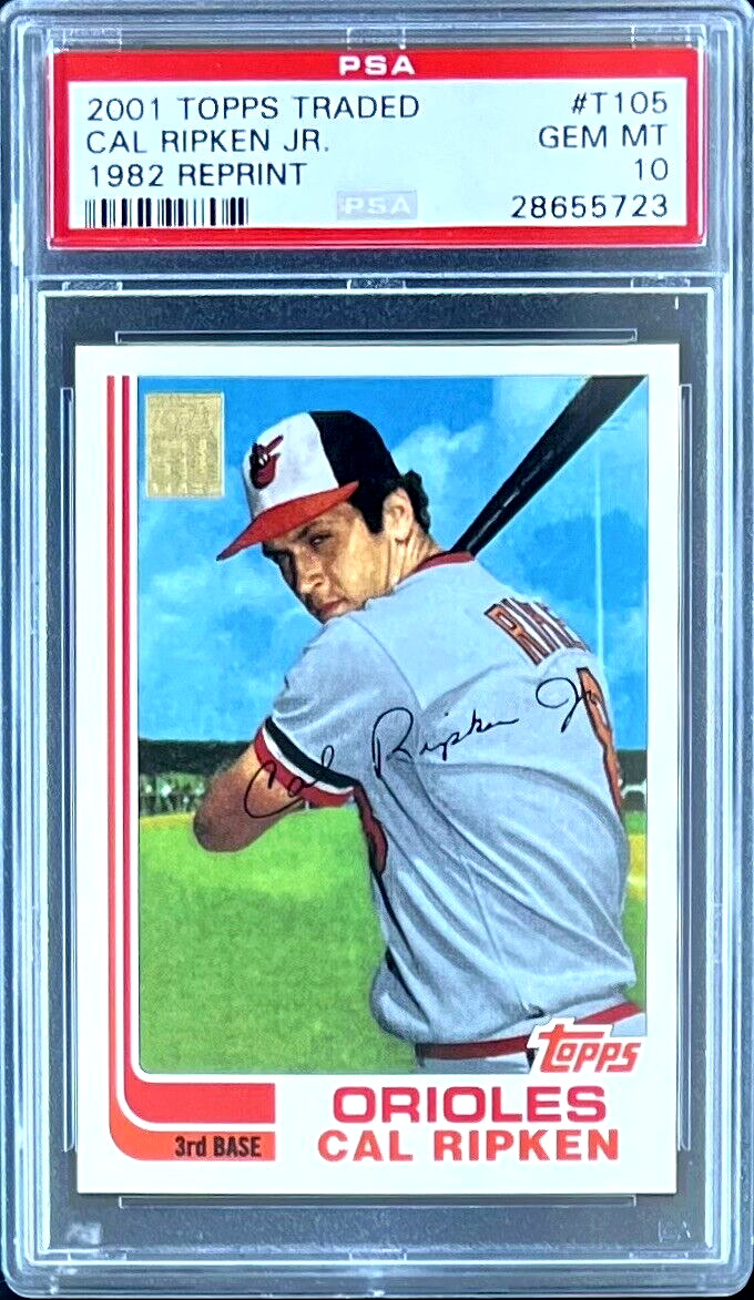 2001 Topps Traded & Rookies - 50 Years Topps Reprint #T105 Cal Ripken ...