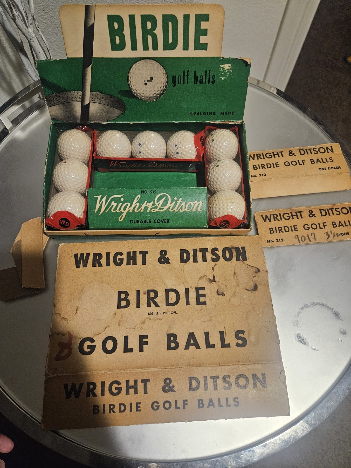 Rare Wright Ditson Birdie Golf Balls Original Box Display Sealed Packs 9 Balls | eBay