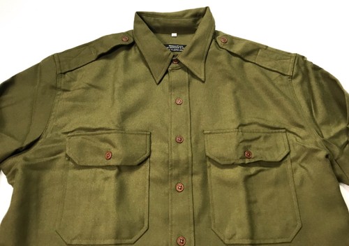 WWII US ARMY INFANTRY OFFICER M1937 M37 COMBAT FIELD WOOL SHIRT-SIZE 5 ...