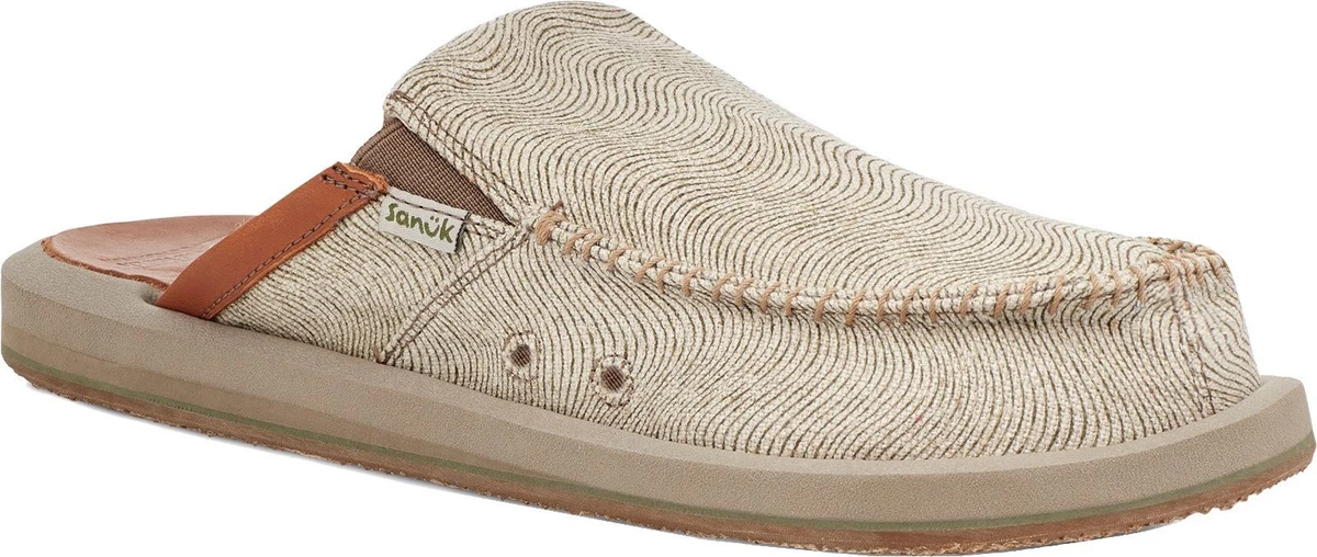 Sanuk Mens Slippers You Got My Back ST Hemp, 54% OFF