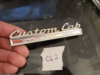 1967 FORD TRUCK CUSTOM CAB EMBLEM OEM C7TB-8140683 FOMOCO | eBay