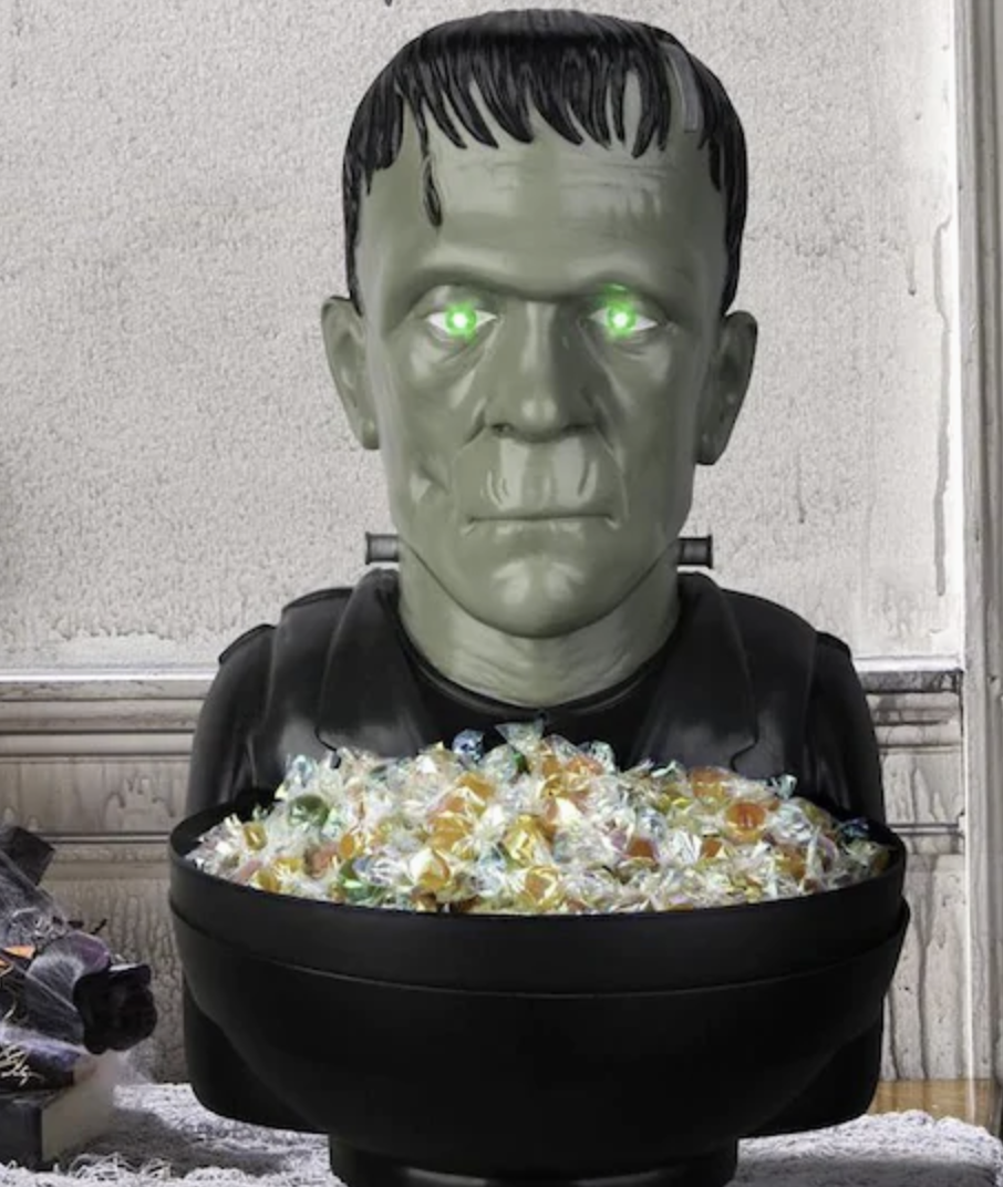 Frankenstein Animated Candy Bowl Halloween Universal Monsters LED ...