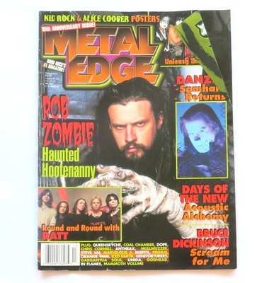 Metal Edge Magazine 2000 Hard Rock Metal Music Rob Zombie Danzig Kiss ...