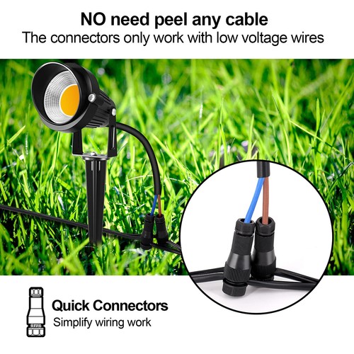 10W Low Voltage Landscape Lights LED Landscape Lighting with Connectors ...