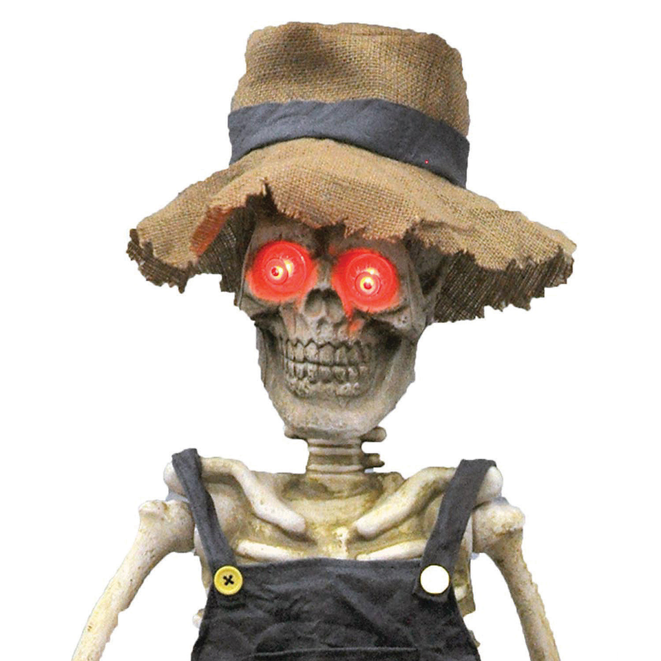 39" Animated Skeleton Playing Banjo Halloween Prop – Sound & Motion ...