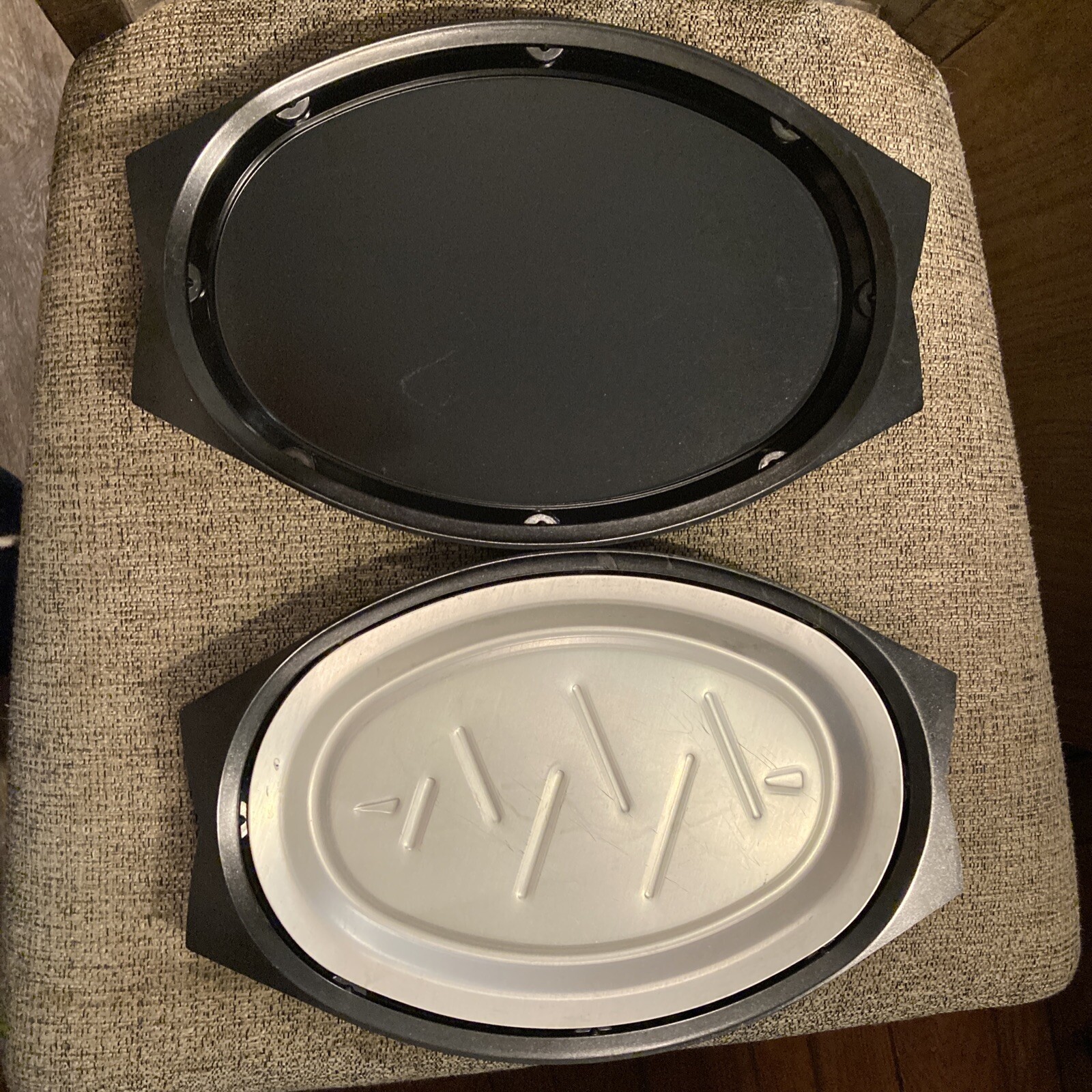 2 - Nordic Ware Platter Holder Sizzling Hot Platter Holders Steak Tray ...