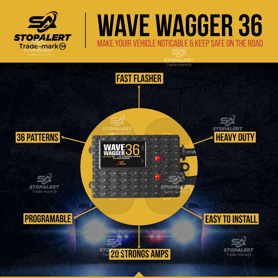 Wig Wag 36 Pattern Wave Wagger HEADLIGHTS Emergency Flashers LED Module ...