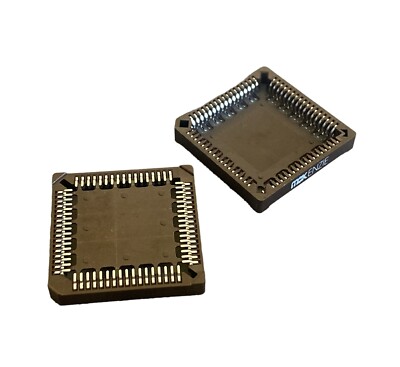 2 PCS CONNECTOR PLCC IC SOCKET 84 POSITION POS SMD SM SMT PLCC-84 TIN ...