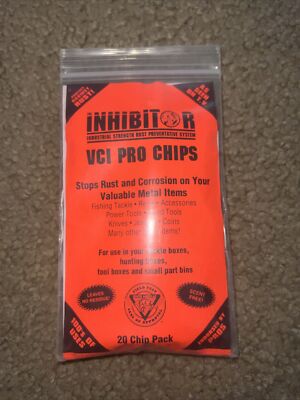 Pack of 20 VCI Corrosion Inhibitor Protector Pro Chips Gun Cabinets ...