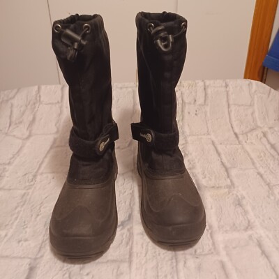 Kamik Waterproof Boots Liners WSJ 24815 Black Unisex Big Kids US SZ 5 ...