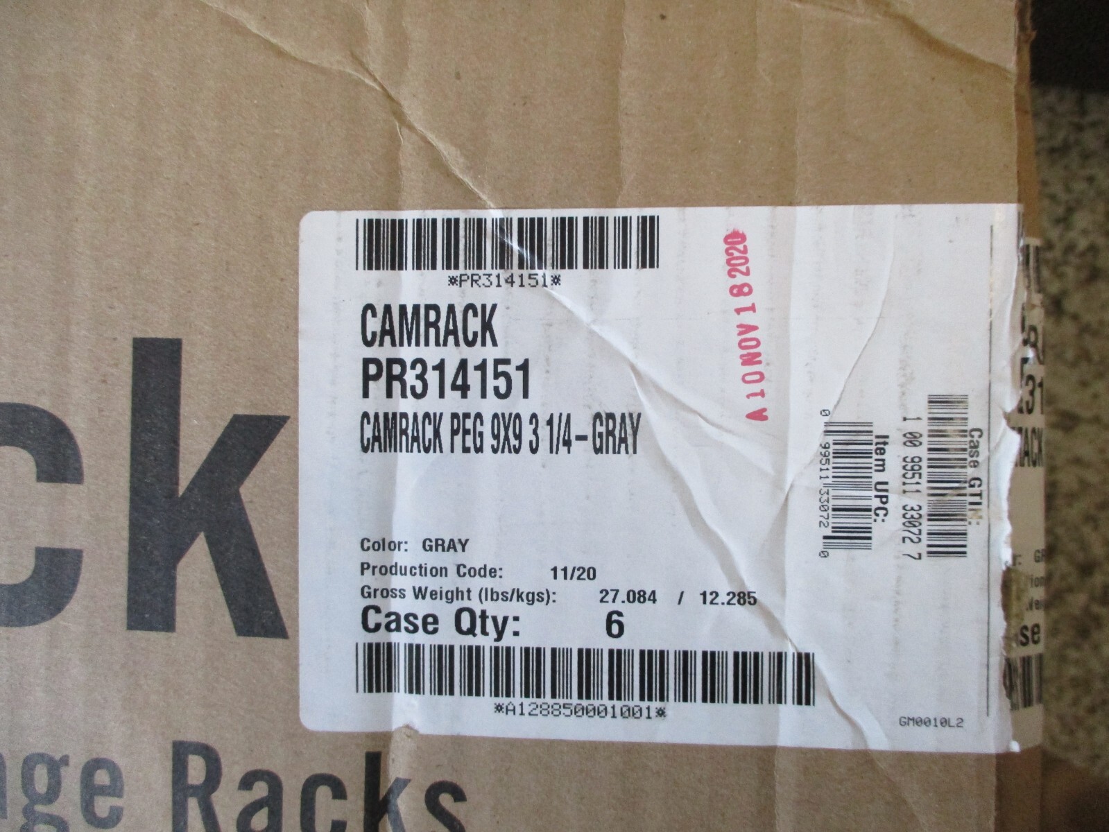 LOT OF 4 NEW Cambro, PR314151, Glass Cup Racks GRAY 9X9 3 1/4 FREE ...