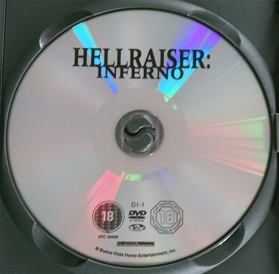 Hellraiser: Inferno [DVD] [2000] horror Craig Sheffer REGION 2 VGC ...