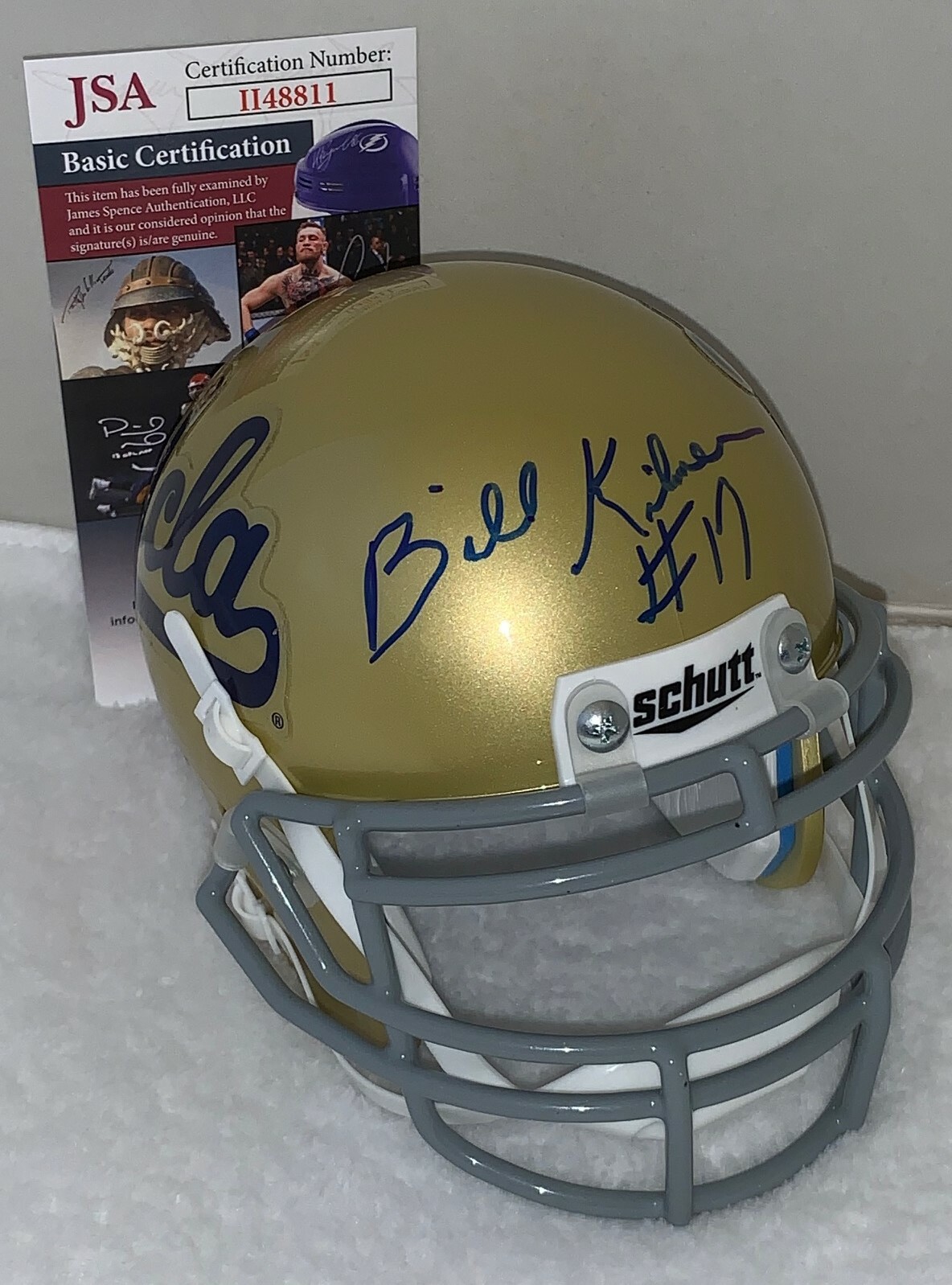 Billy Kilmer Washington Redskins signed UCLA Bruins mini helmet ...
