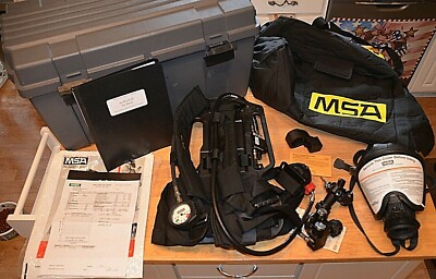 MSA AirHawk II Self-Contained Breathing Apparatus Mask Respirator ...