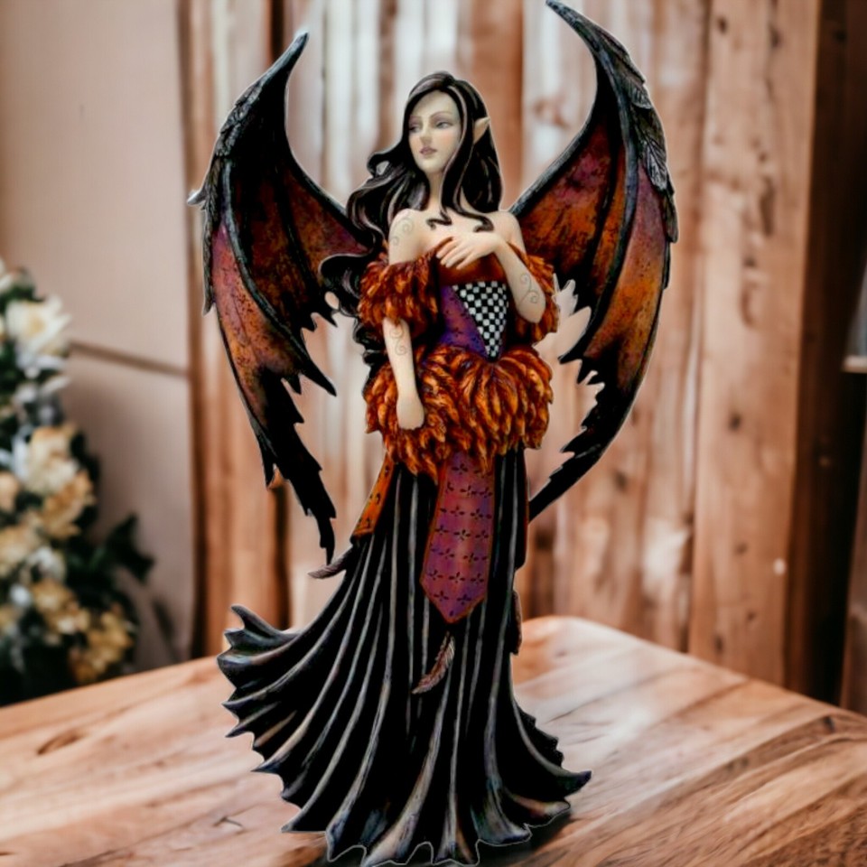 Autumn Fantasy Fairy Figurine Enchantress Statue Mystical Gothic Decor ...