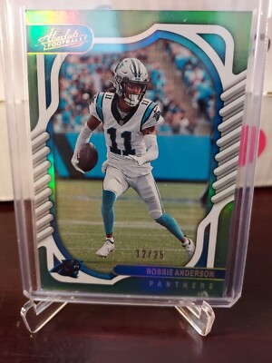 2022 Panini Absolute Robbie Anderson GREEN #12/25 Carolina Panthers | eBay