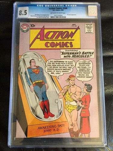 ACTION COMICS #268 CGC VF+ 8.5; OW-W; scarce in high grade! | eBay