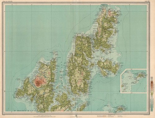 SHETLAND ISLANDS NORTH. Sullom Voe Yell Unst Out Skerries. LARGE 1912 ...