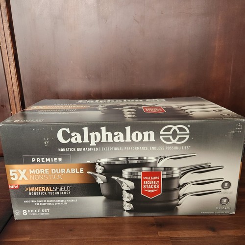 Calphalon Premier Space-Saving Stackable Pot and Pans Hard-Anodized Nonstick | eBay