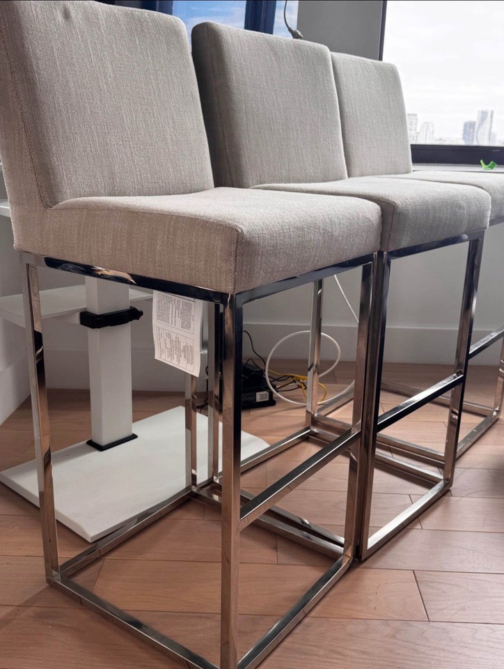 Restoration Hardware Bar Stools Set Of 3 | eBay