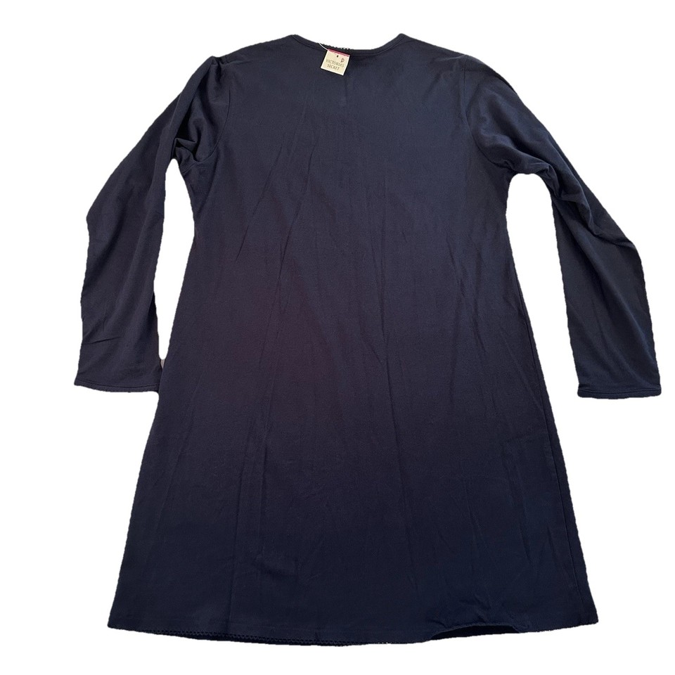 Victoria’s Secret Country Sleep Dress Womens Medium Blue Heart ...