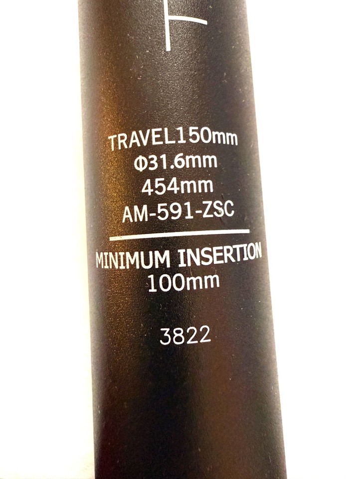 FSA FLOWTRON MTB DROPPER SEATPOST 31.6mm 150mm Travel Flat Bar Remote ...